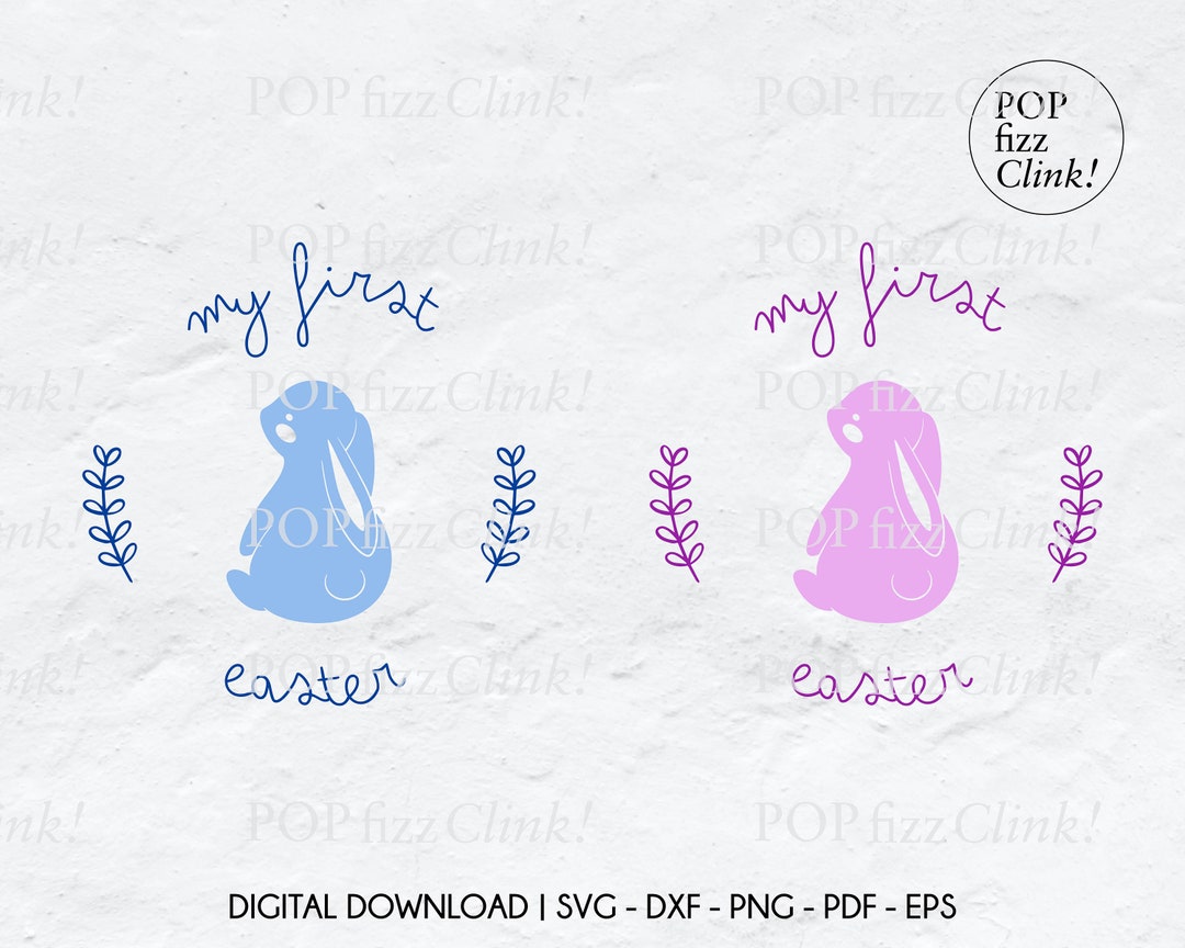 My First Easter Svg, My 1st Easter Bunny Svg, Cute Easter Bunny Cut ...