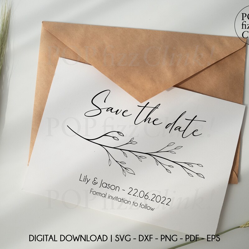 Save the Date Svg - Etsy