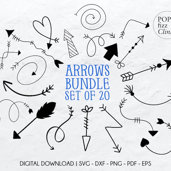 Cute Arrow Clipart - Etsy