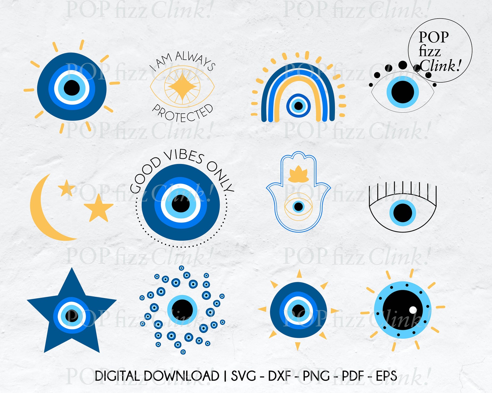 Evil Eye Svg Bundle, Humsa Svg, Turkish Eye Cut File, Evil Eye ...