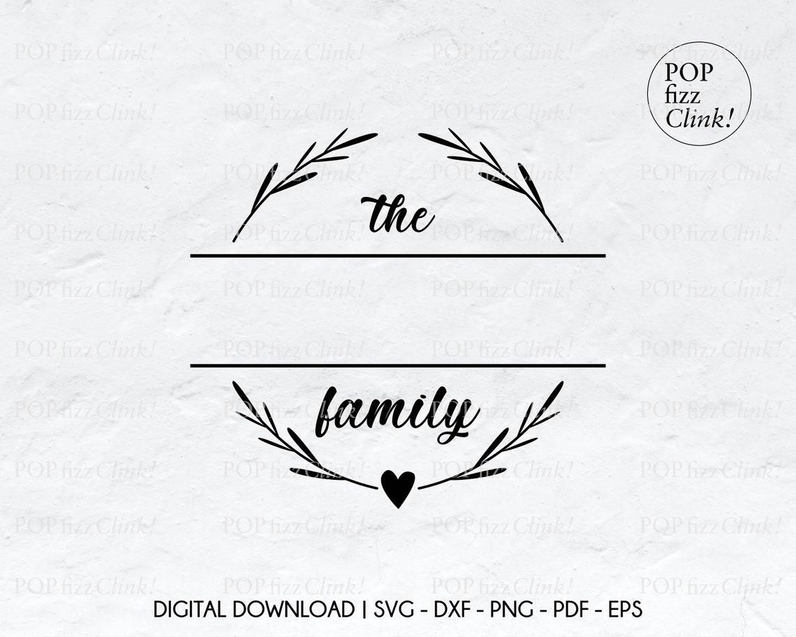 Family Frame Svg, Family Name Svg, Family Svg, Family Png, Family ...