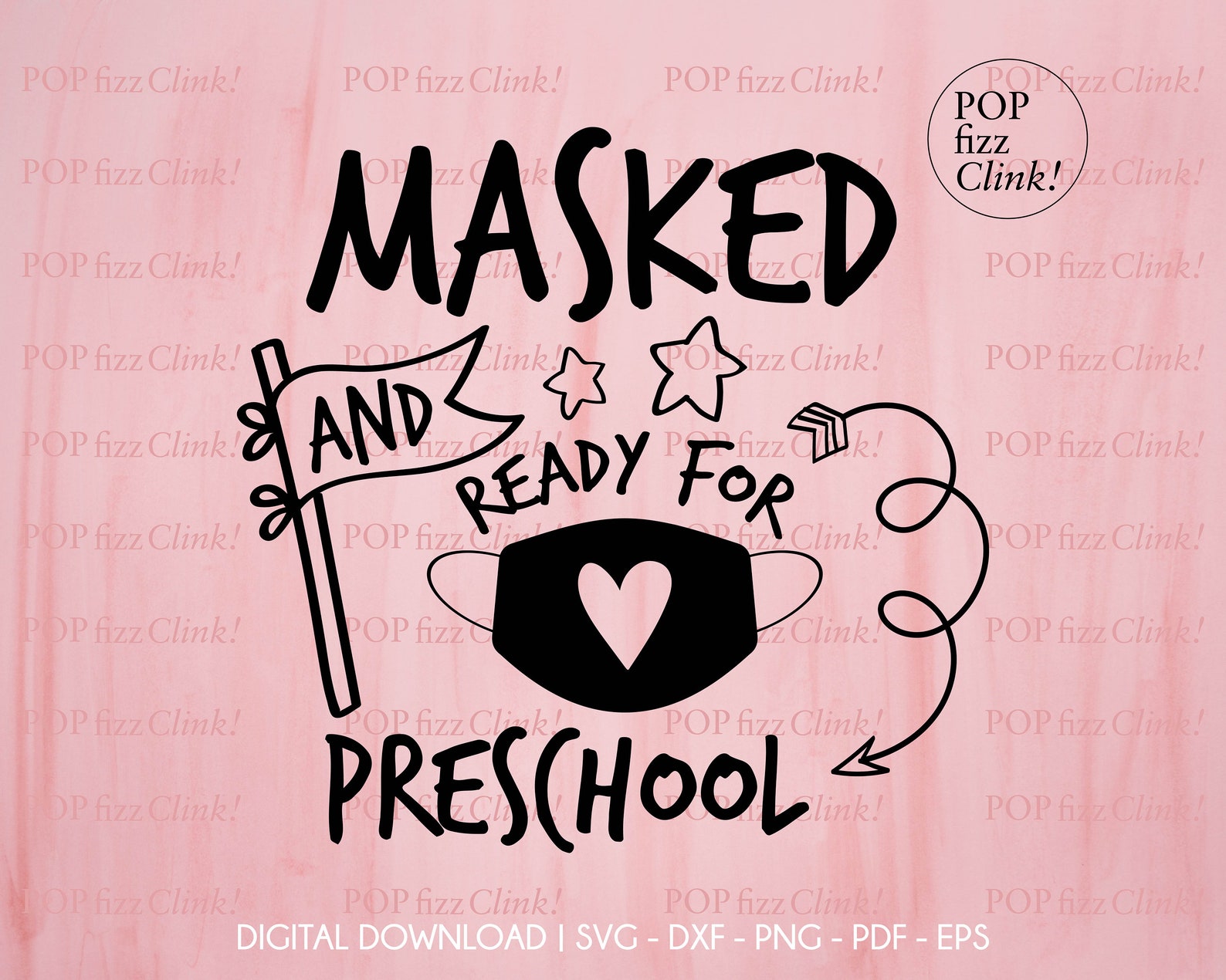 Masked and Ready for Preschool Svg Preschool Shirt Svg | Etsy