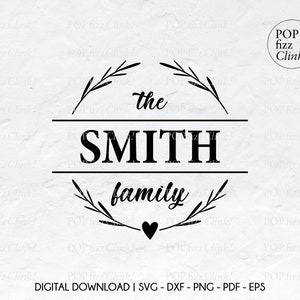 Family Frame Svg, Family Name Svg, Family Svg, Family Png, Family ...