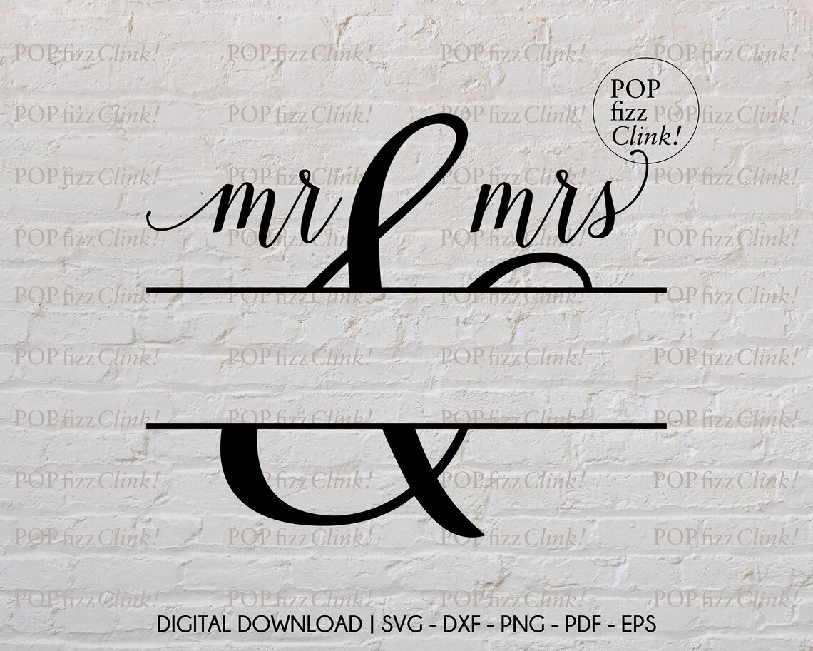 Mr and Mrs Svg, Family Svg, Last Name Svg, Established Svg, Bride and ...