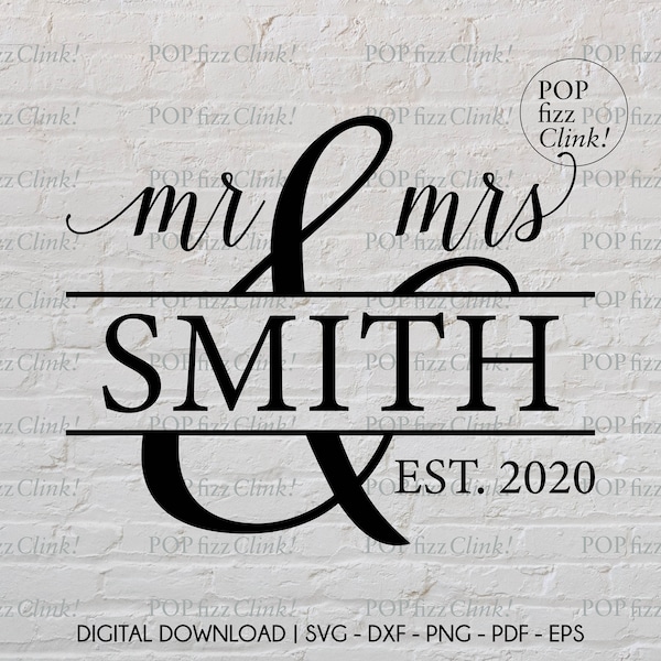 Last Name Svg - Etsy