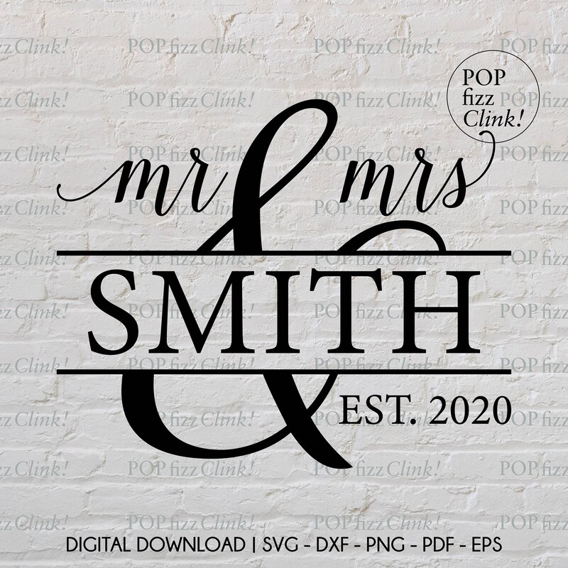 Last Name Svg - Etsy