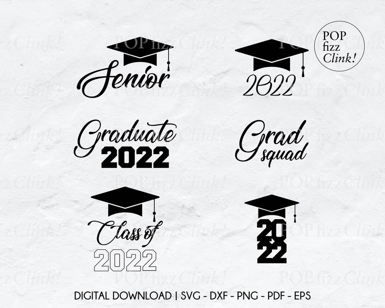 Graduation 2022 Svg Bundle Class of 2022 Svg Grad Squad Svg - Etsy Canada