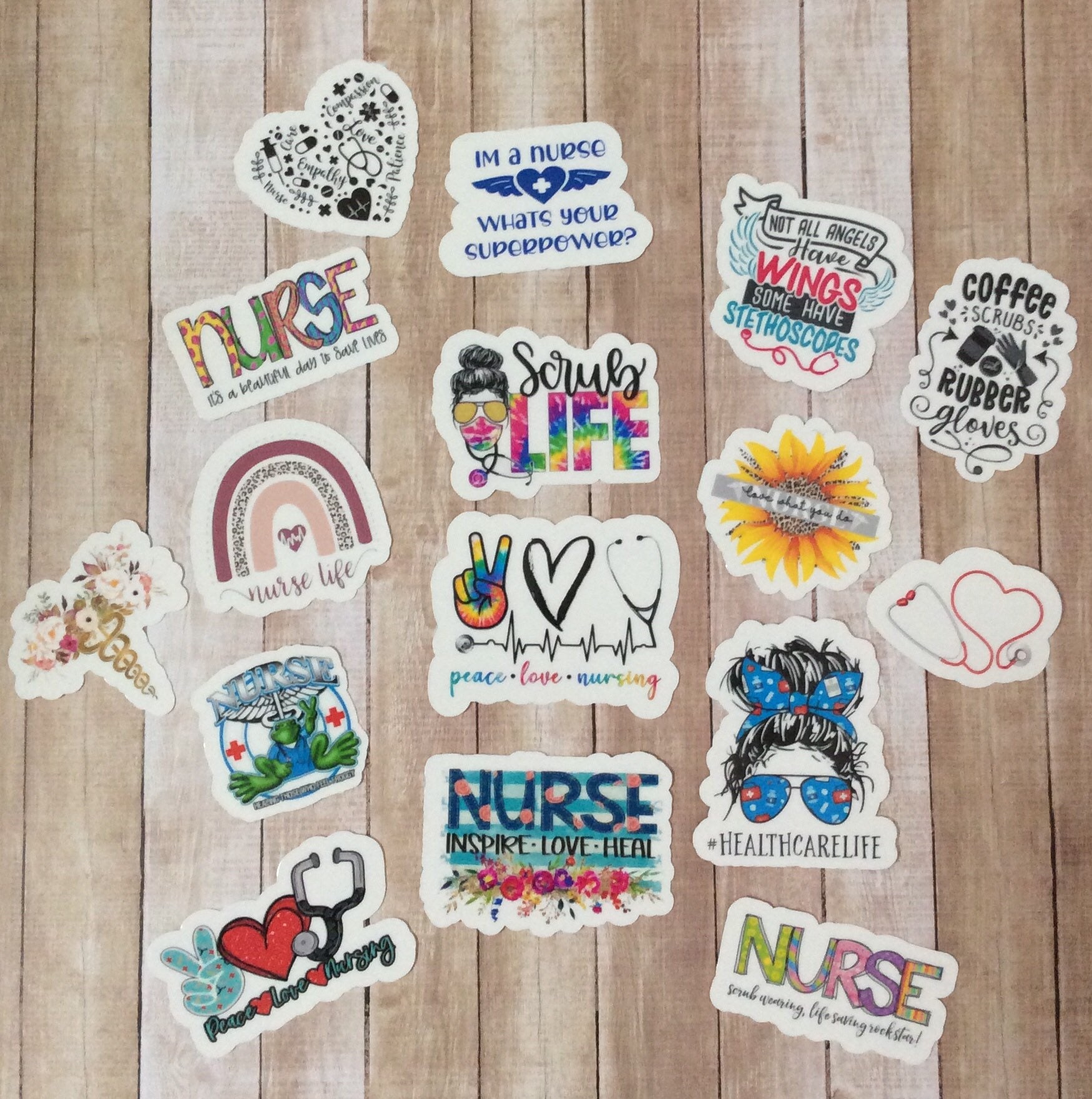 Nurse Vinyl Decal Sticker Pack Fully Waterproof Vinyl | Etsy