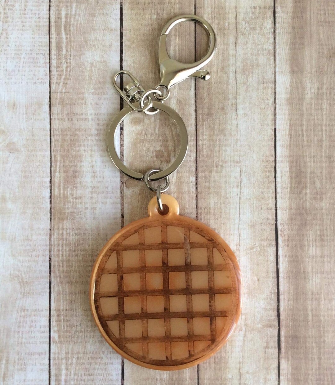 Waffle Keychain Friends Dont Lie Keychain Unique Handmade Keychain Be ...
