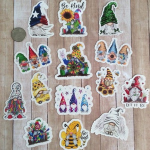 Gnome for All Year, Sticker Pack, Fully Waterproof Vinyl, Laminated ...