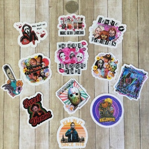 Serial Killers Halloween Sticker Pack, Fully Waterproof Vinyl ...