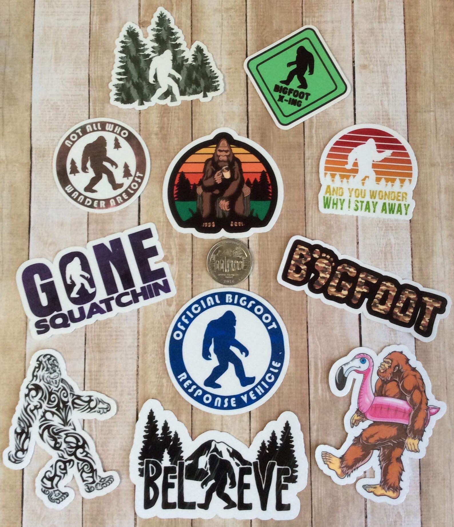 Big Foot Sasquatch Vinyl Decal Sticker Pack Fully - Etsy