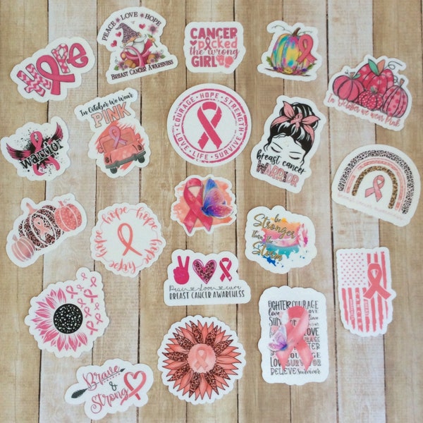Breast Cancer Awareness Stickers - Etsy
