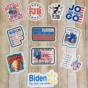 Anti Biden Vinyl Decal Sticker Pack, FJB, Donkeypox, Fully Waterproof ...