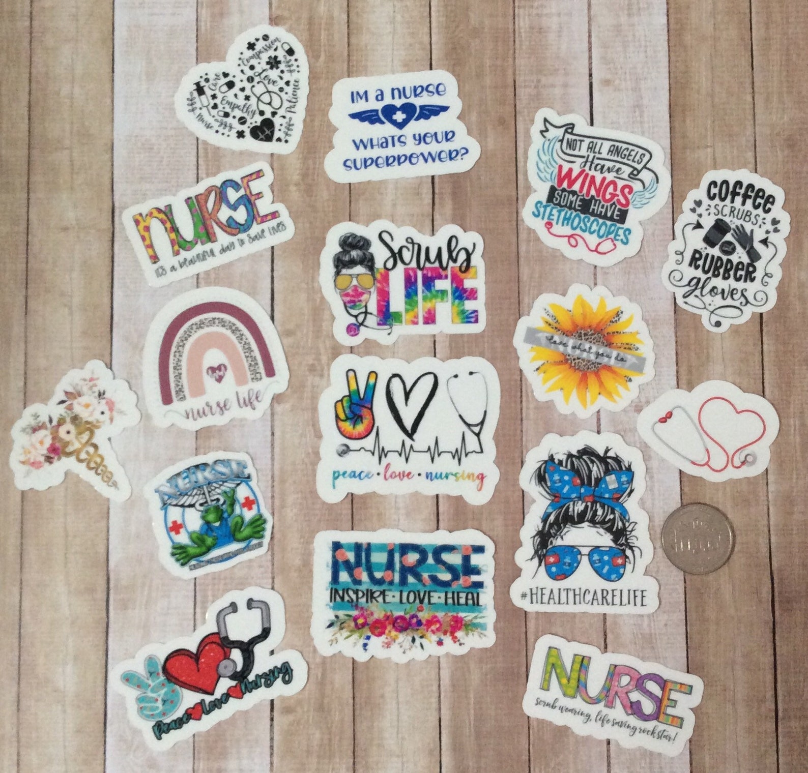 Nurse Vinyl Decal Sticker Pack Fully Waterproof Vinyl | Etsy