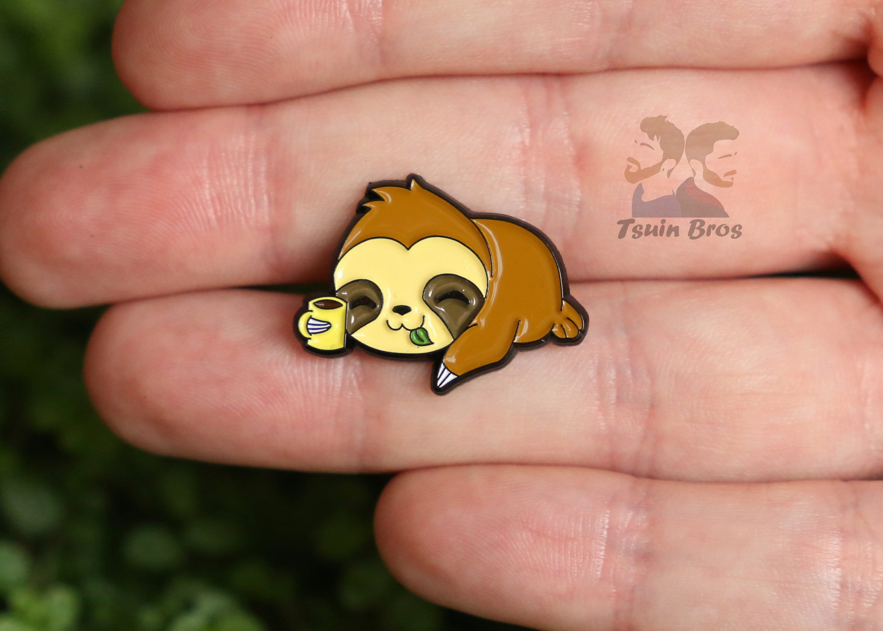 Sloth, Panda or Fox Pins. Animal Enamel Pin. - Etsy