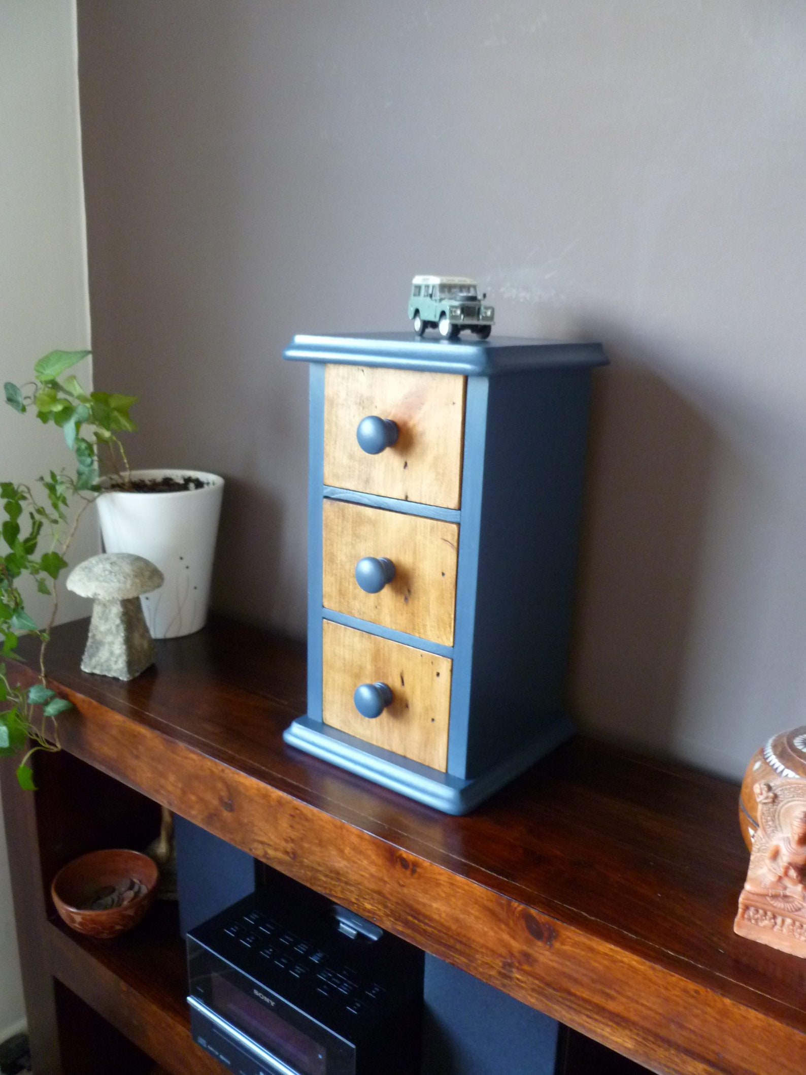 Mini drawer unit with 3 drawers Repurposed from an old CD Rack | Etsy