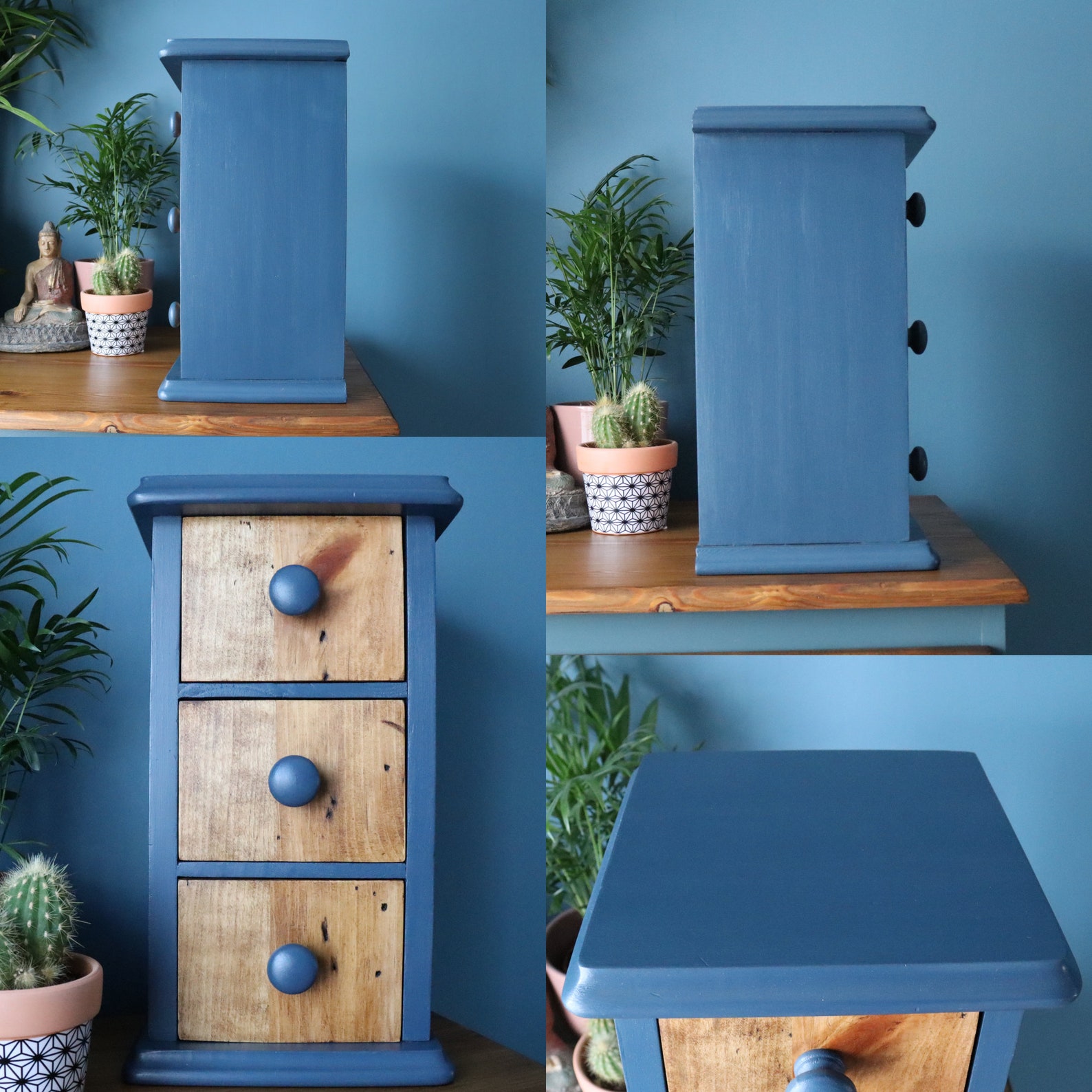 Mini Drawer Unit With 3 Drawers Repurposed From an Old CD Rack - Etsy