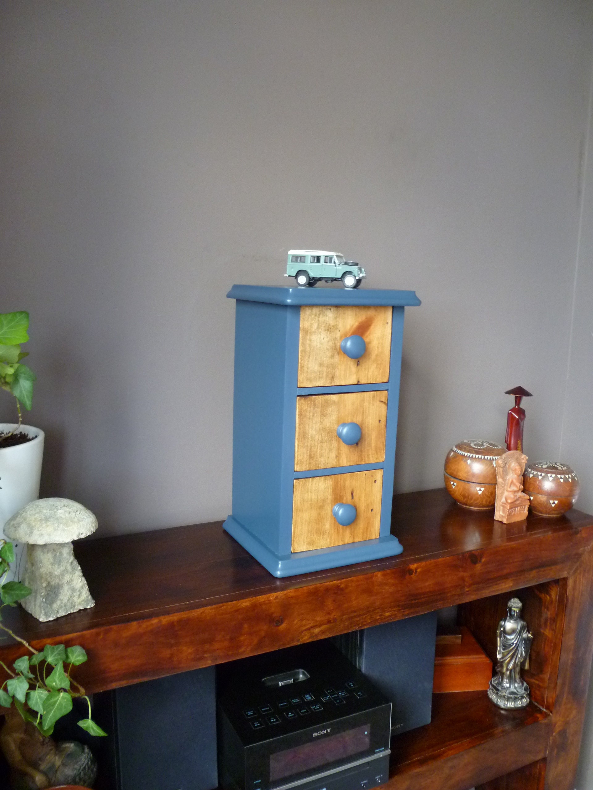Mini drawer unit with 3 drawers Repurposed from an old CD Rack | Etsy