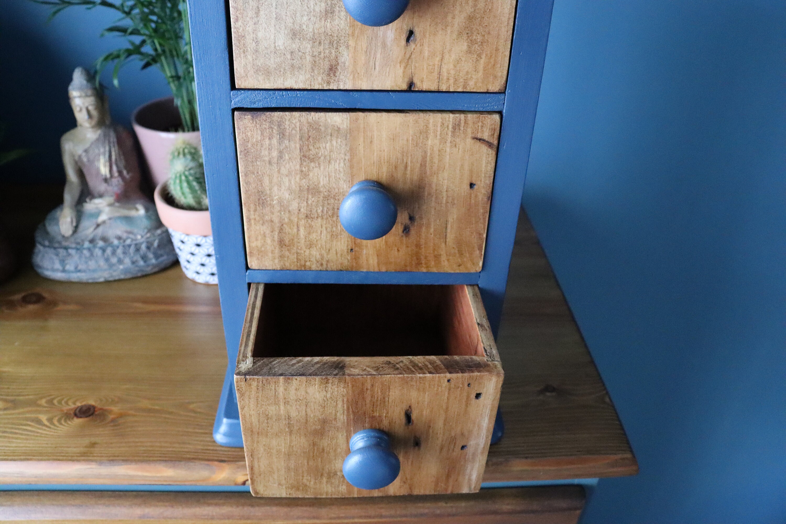 Mini Drawer Unit With 3 Drawers Repurposed From an Old CD Rack - Etsy