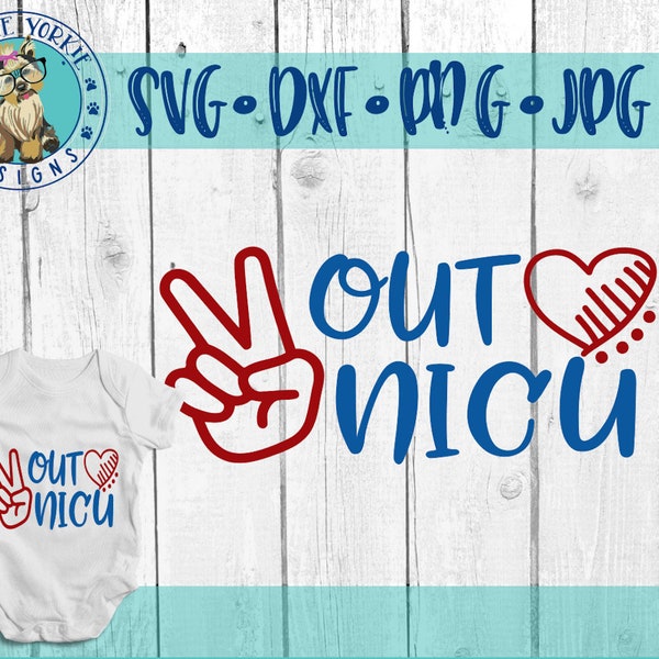 Peace Out Nicu Svg - Etsy