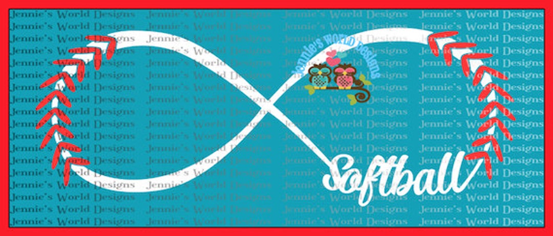 Infinity Softball Laces SVG/DXF/PNG Studio Cricut Cut File - Etsy
