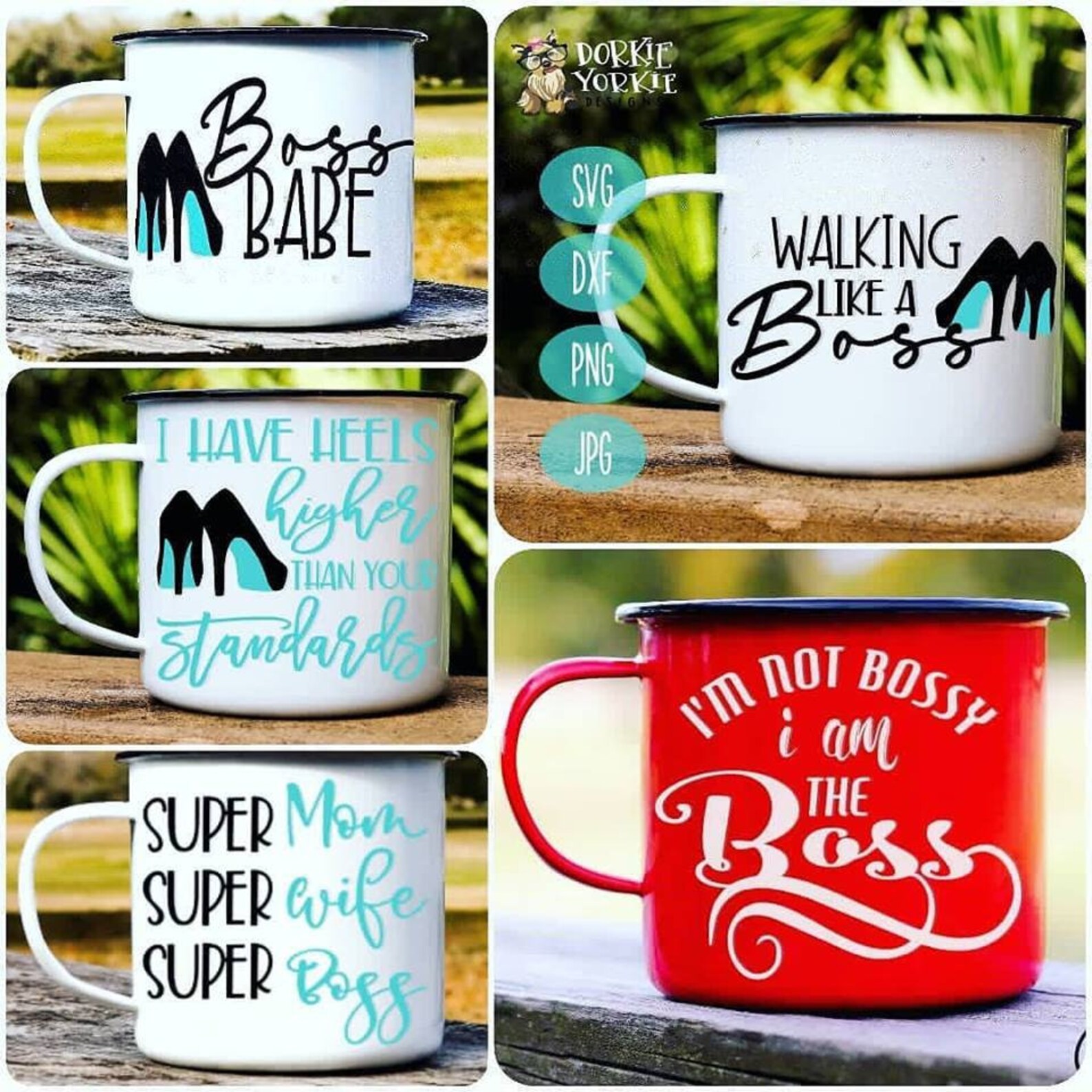 BUNDLE Like a Boss Svg Dxf Png & Jpeg Heels Standards - Etsy