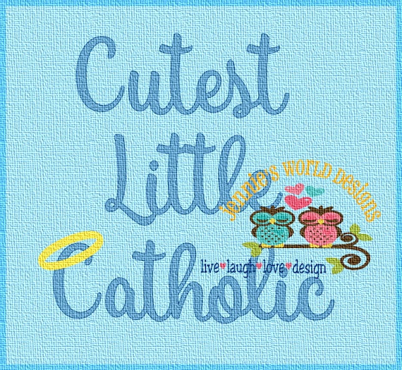 Cutest Little Catholic Halo SVG PNG Cut File Printable | Etsy