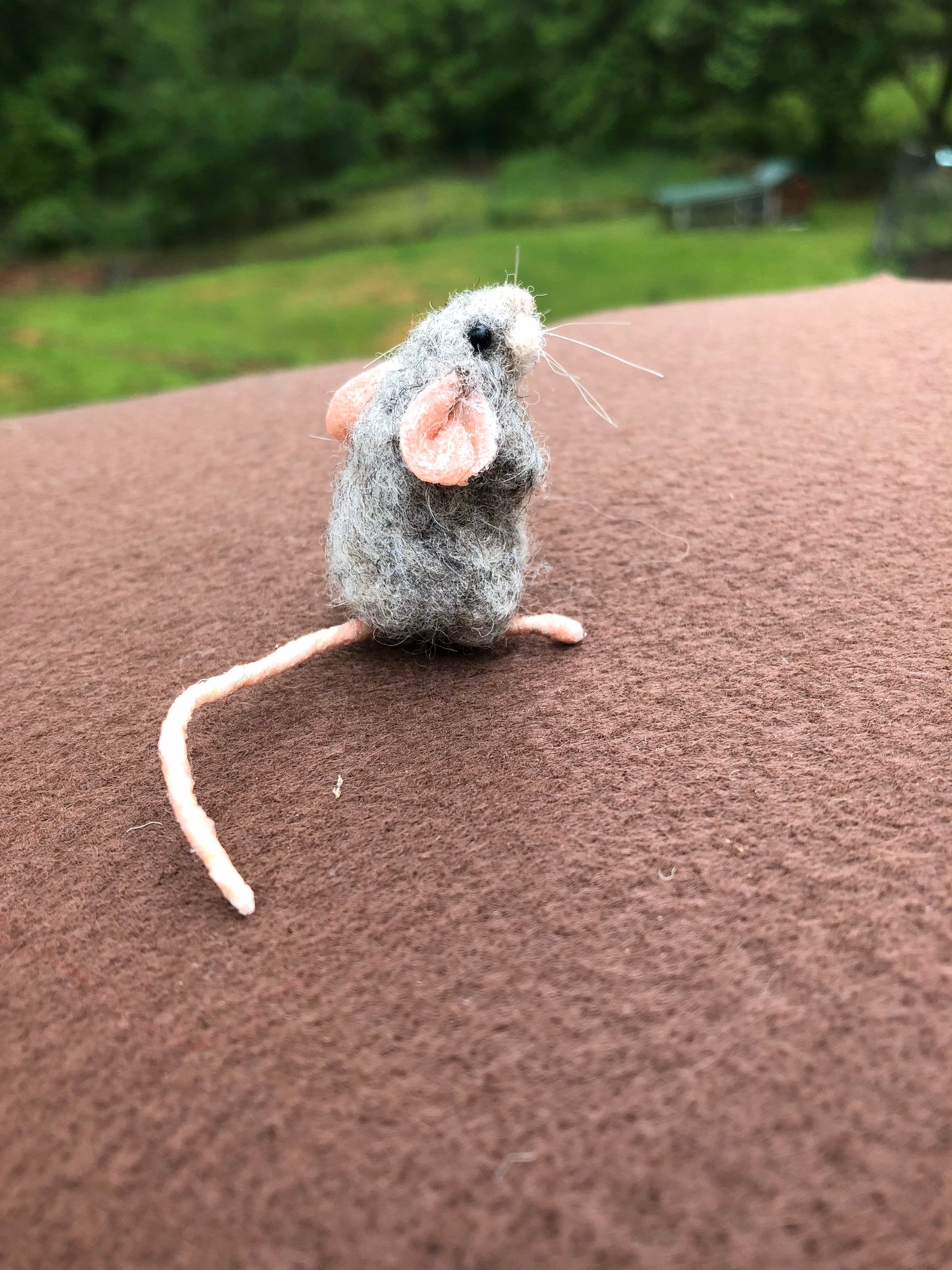 Tiny Grey Mouse - Etsy