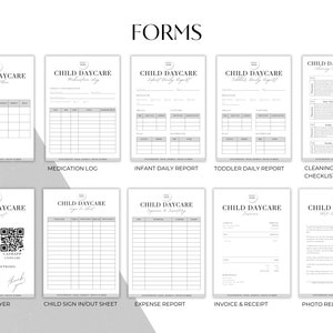 Editable Daycare Forms Bundle, Daycare Starter Kit, Childcare Forms ...