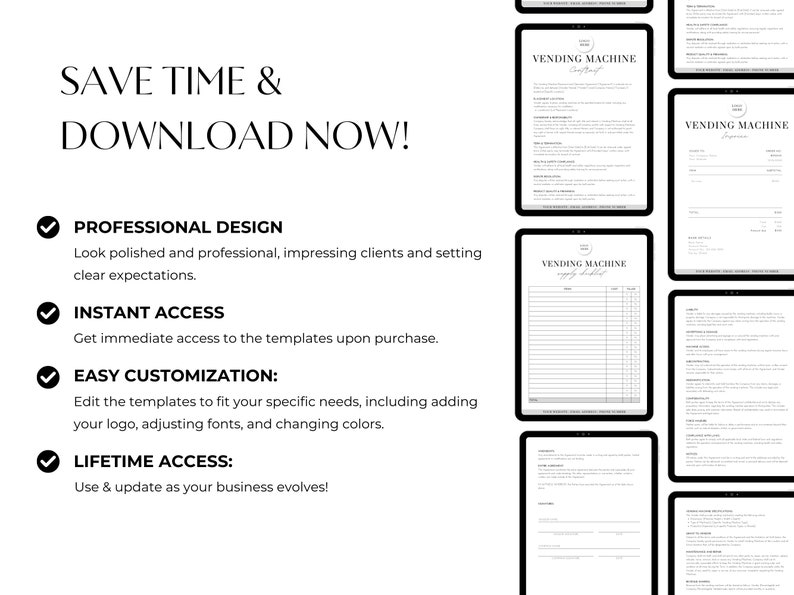 Vending Machine Contract, Vending Rental Forms, Vending Machine ...