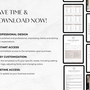 Editable Hair Extensions Contract,hair Extensions Consultation Form ...