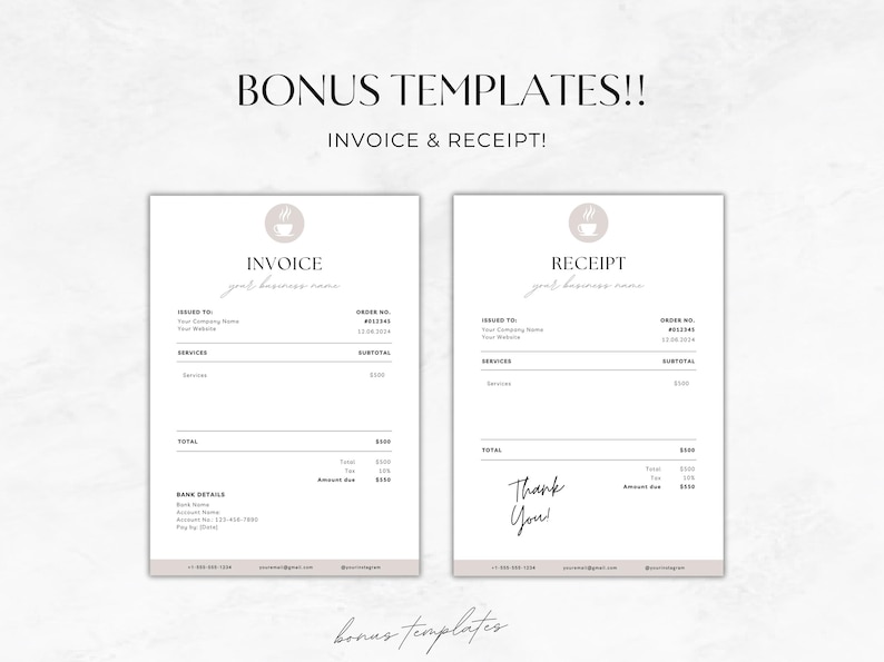 Mobile Coffee Cart Contract Template, Mobile Coffee Cart Invoice ...