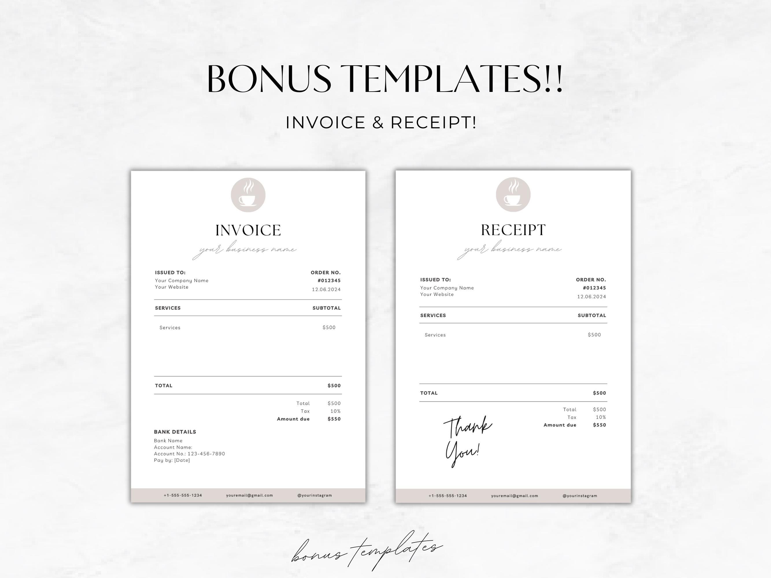 Mobile Coffee Cart Contract Template, Mobile Coffee Cart Invoice ...