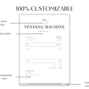 Vending Machine Contract, Vending Rental Forms, Vending Machine ...