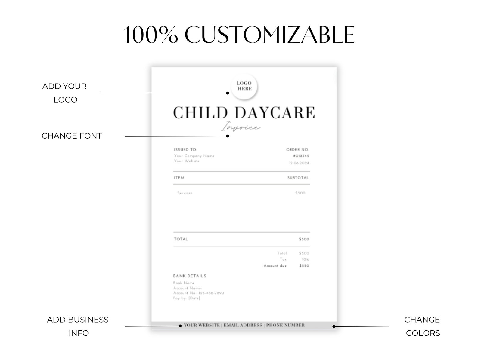 Editable Daycare Forms Bundle, Daycare Starter Kit, Childcare Forms ...