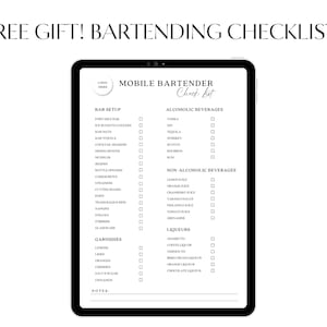 Mobile Bar Business Forms, Editable Bartender Contract, Mobile Bar ...