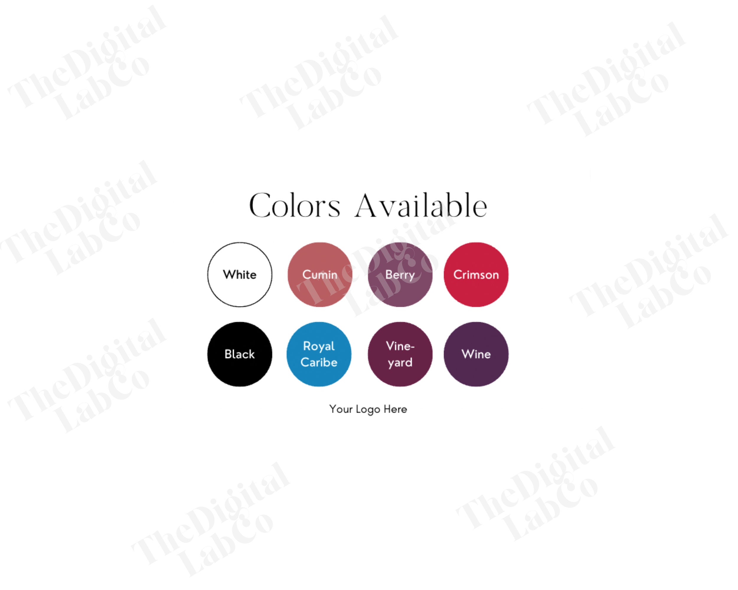 Editable Comfort Colors C1717 Color Chart Bundle, 1717 Comfort Colors ...