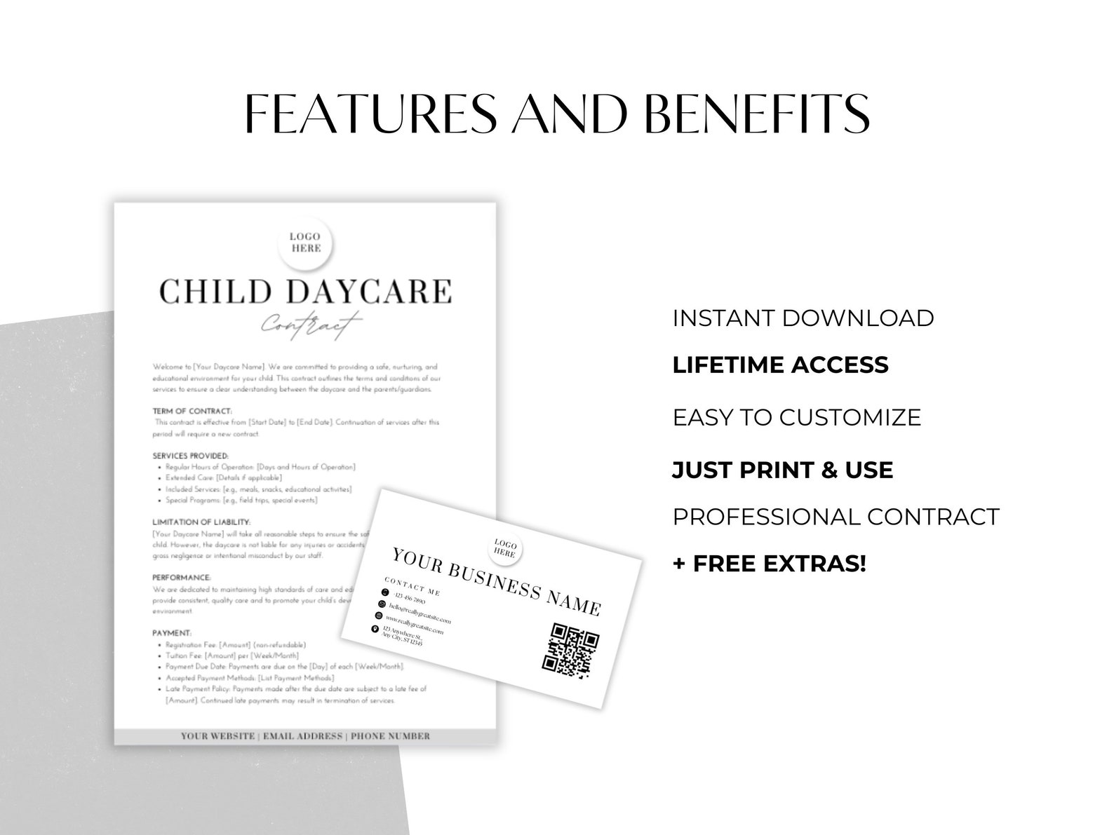 Editable Daycare Forms Contract, Daycare Starter Kit, Childcare Forms ...