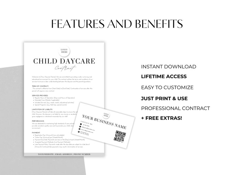 Editable Daycare Forms Contract, Daycare Starter Kit, Childcare Forms ...