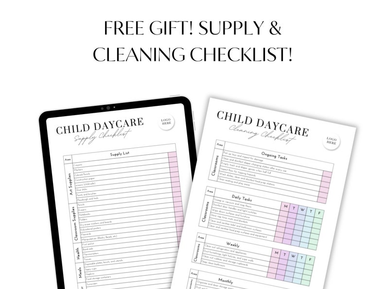 Editable Daycare Forms Bundle, Daycare Starter Kit, Childcare Forms ...