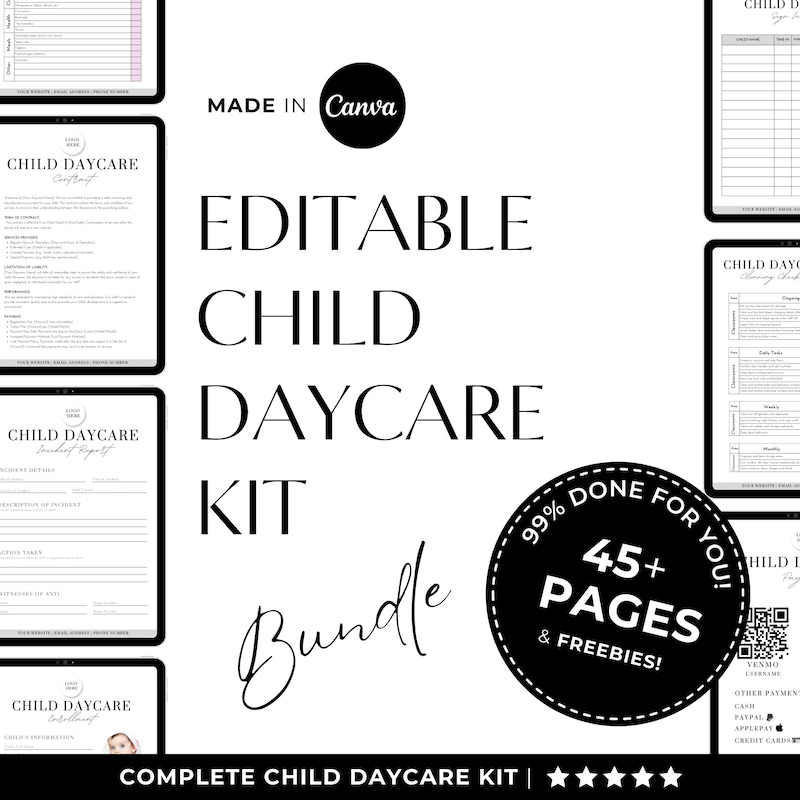 Daycare Forms - Etsy