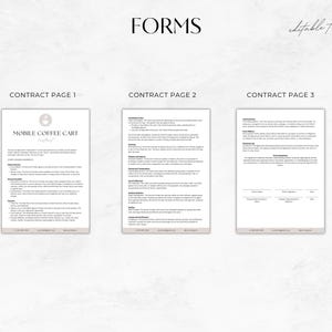 Mobile Coffee Cart Contract Template, Mobile Coffee Cart Invoice ...