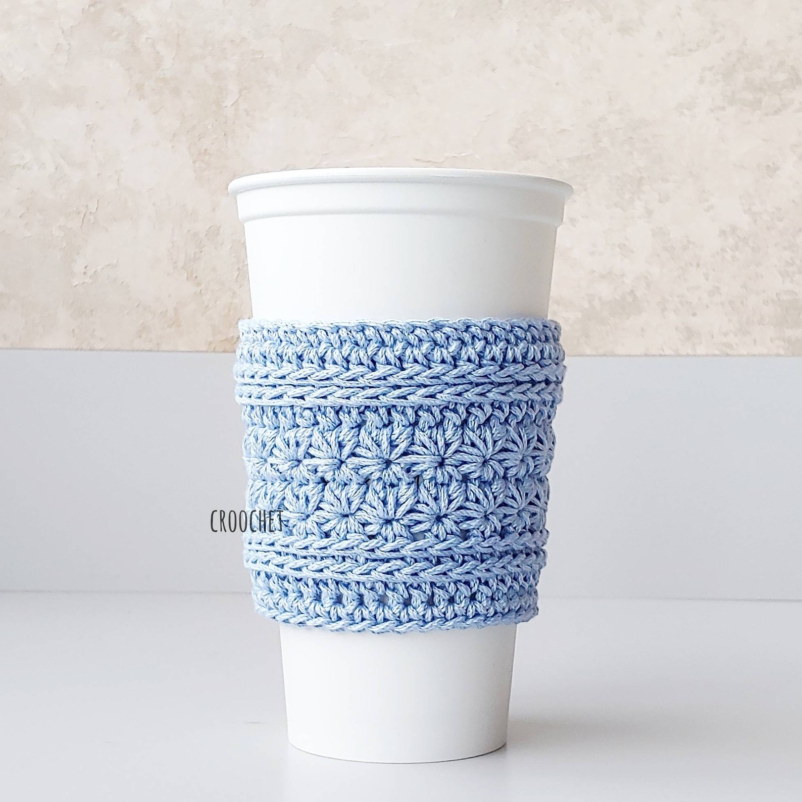 PATTERN ONLY - Astrid Hygge Crochet Cup Cozy, Crochet, Cup Cozy ...