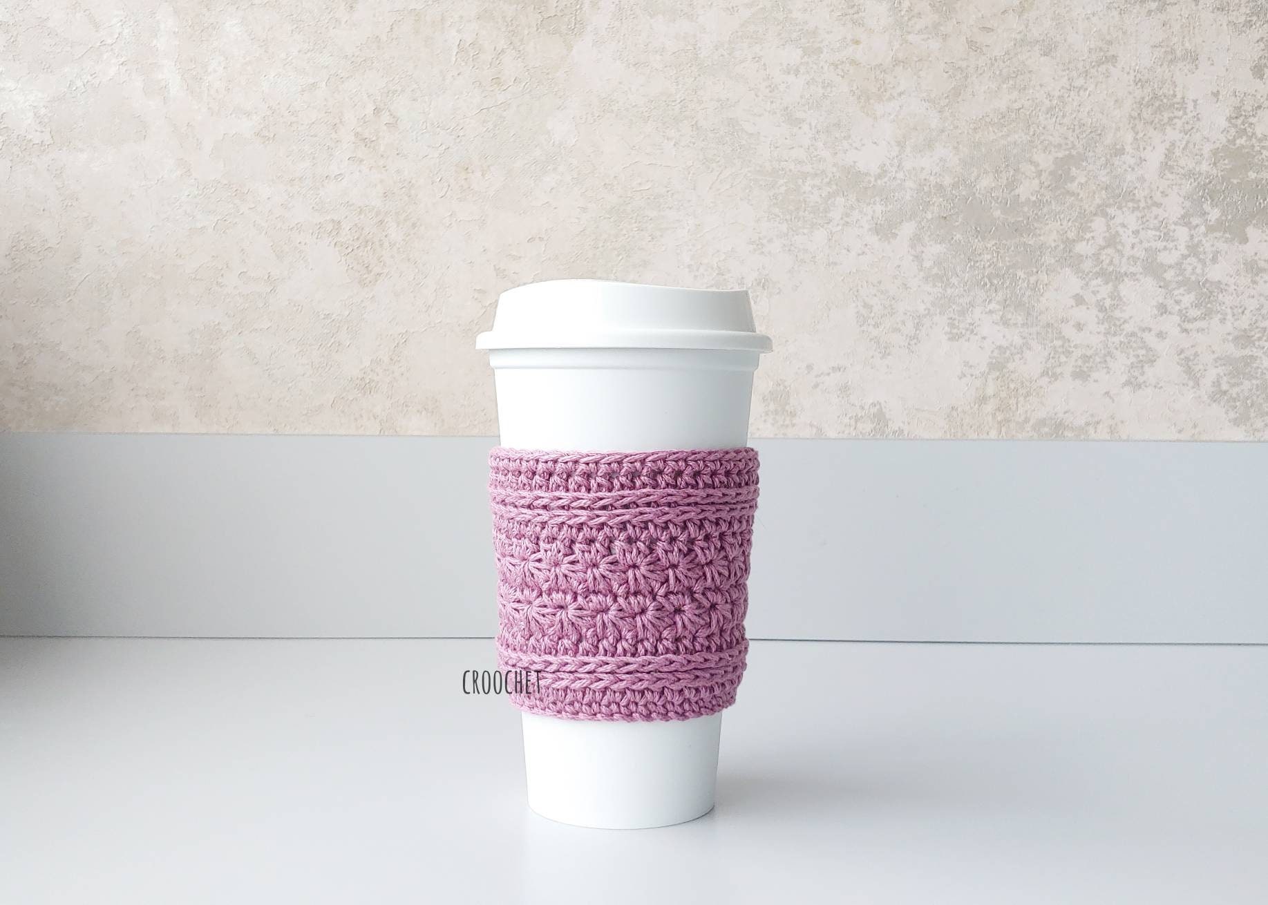 PATTERN ONLY - Astrid Hygge Crochet Cup Cozy, Crochet, Cup Cozy ...