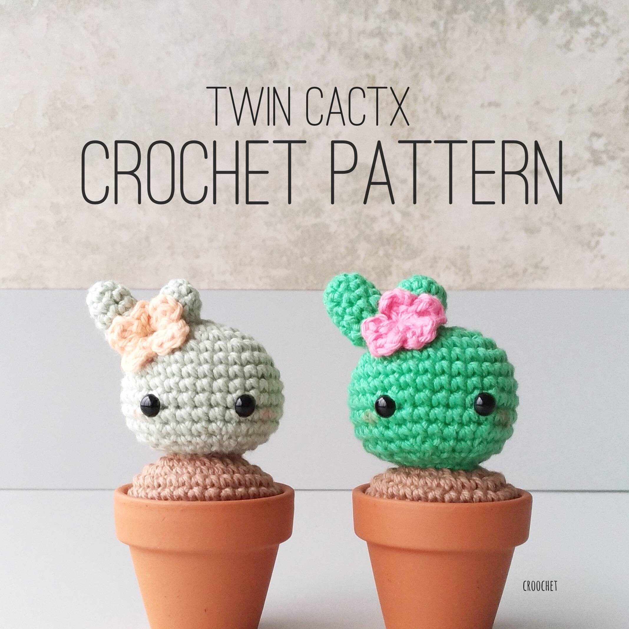 PATTERN ONLY Twin Cactx Crochet PDF Pattern Amigurumi - Etsy