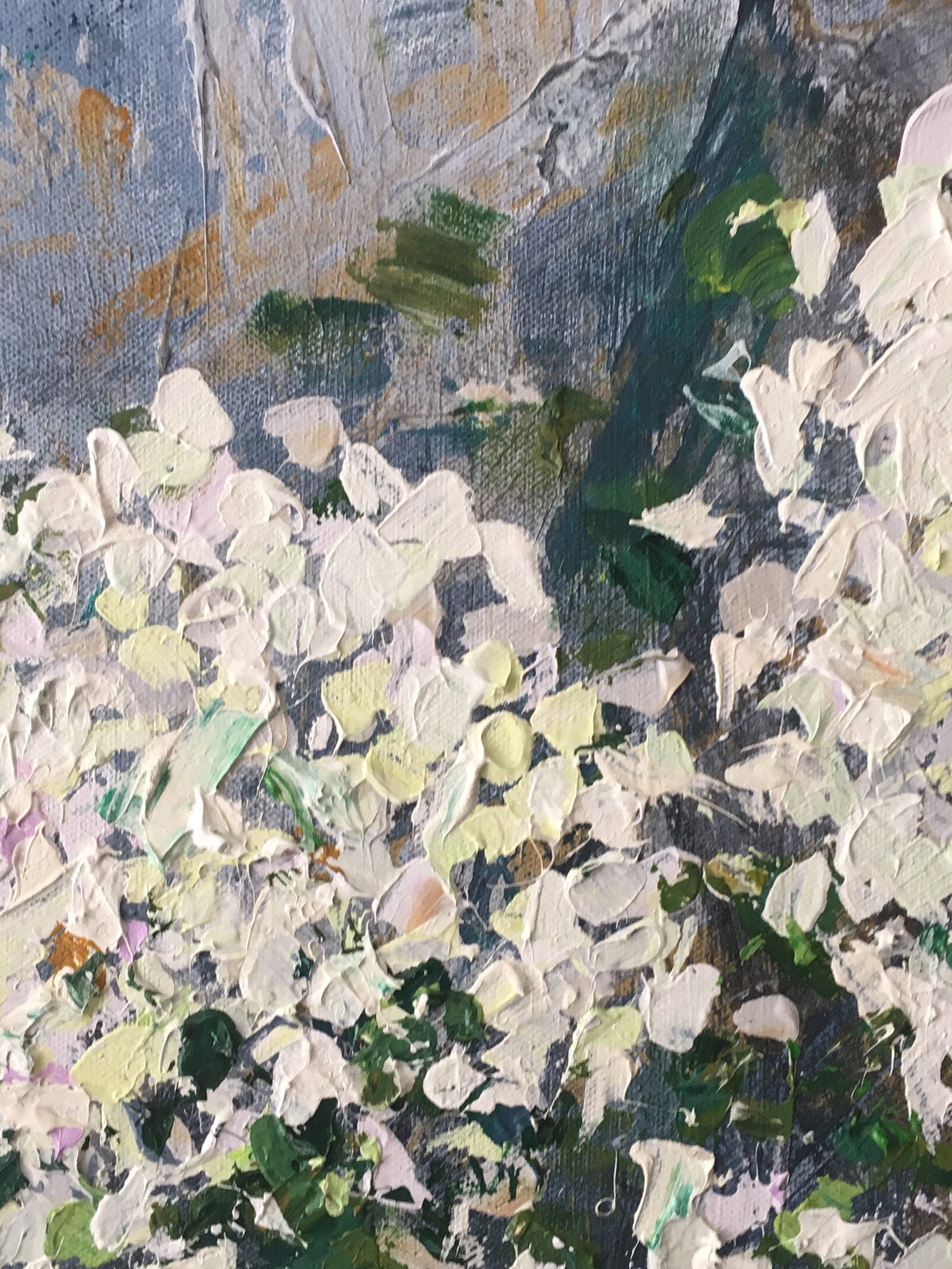 Hydrangea Deconstructed 2 Contemporary Abstract Flower - Etsy