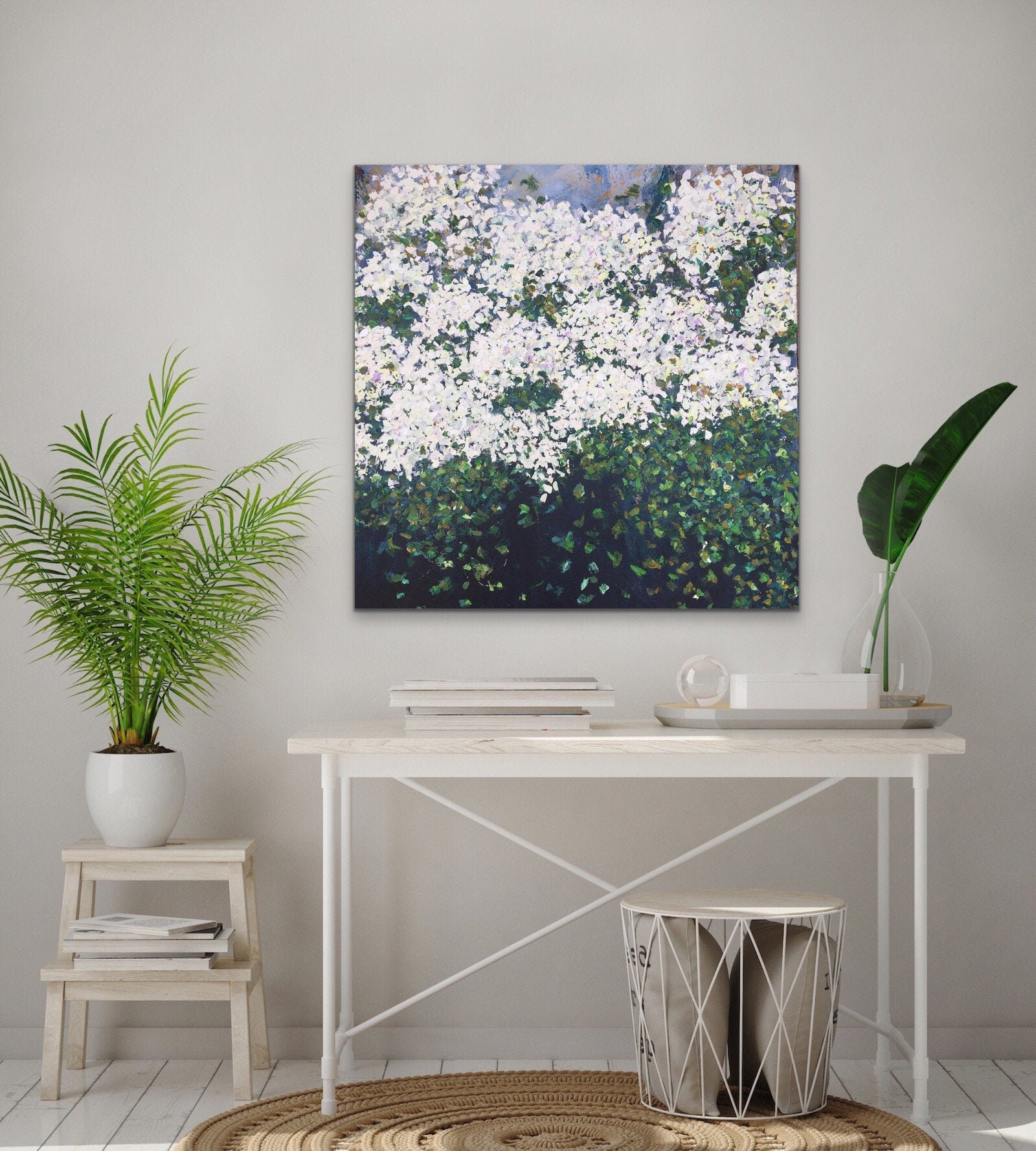 Hydrangea Deconstructed 2 Contemporary Abstract Flower - Etsy