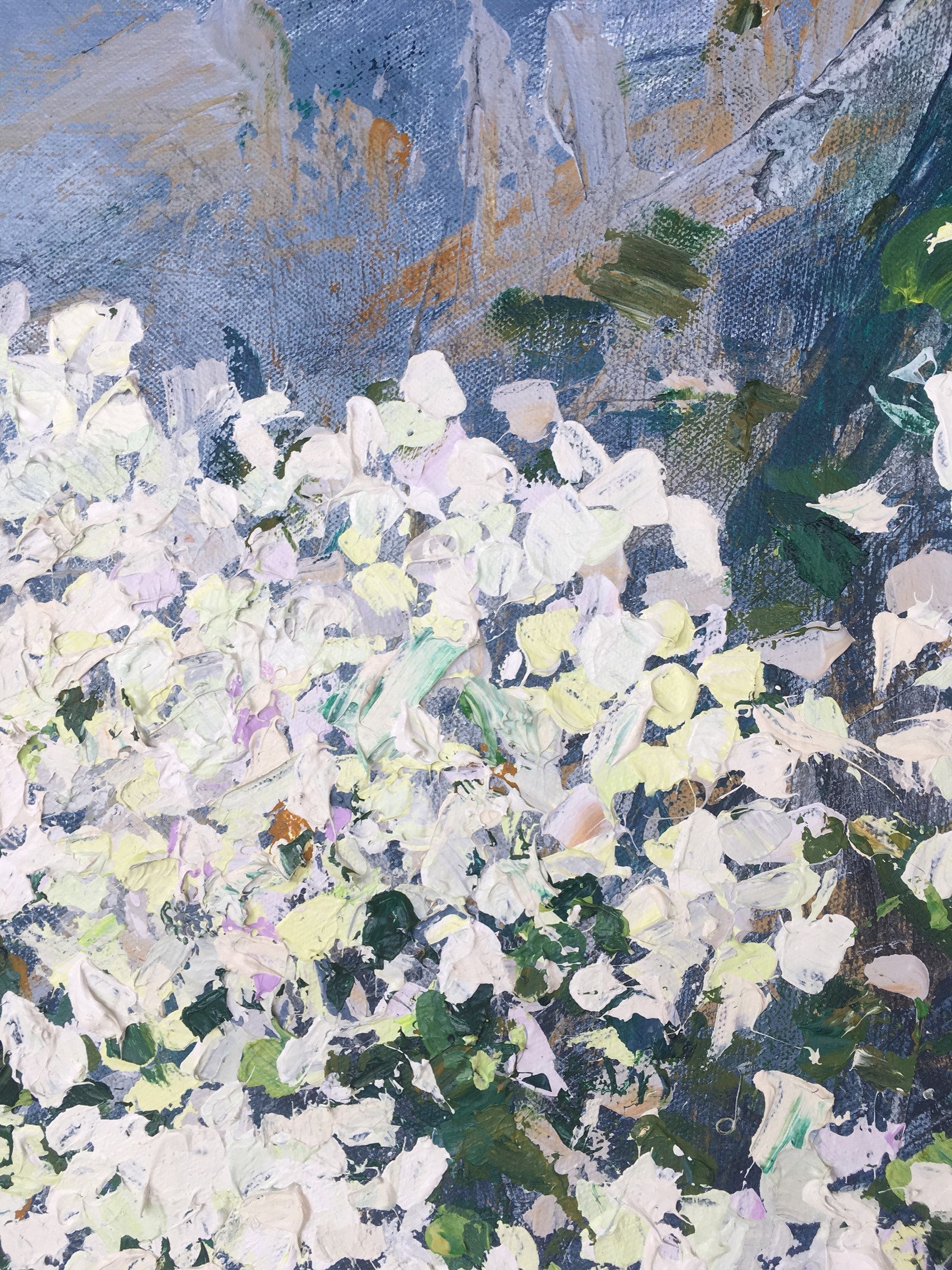 Hydrangea Deconstructed 2 Contemporary Abstract Flower - Etsy