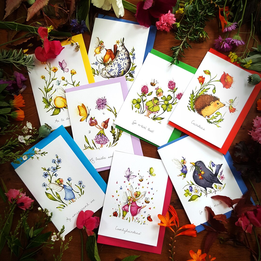 Irish Language Cards - Choose 6 - Etsy